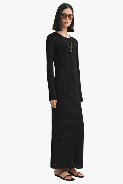 Long Sleeve Crochet Dress